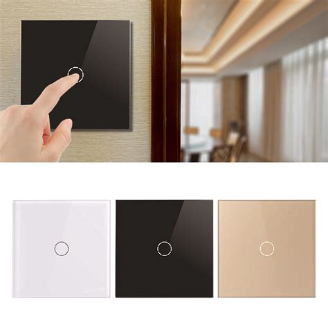 1 2 3 Gang Light Touch Switch Led Panel Tempered Glass Wall Screen Switch Shopee Philippines