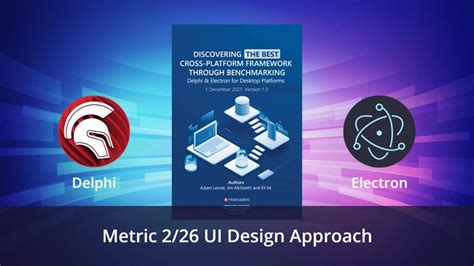Delphi Versus Electron Benchmarking Study UI Design Approach Dimensional Data