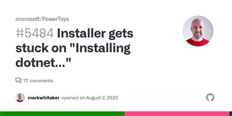 Installer Gets Stuck On Installing Dotnet · Issue 5484