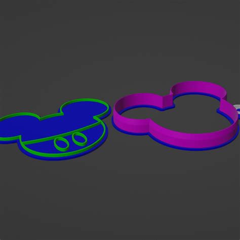 Stl File Cookie Cutter Mickey Mouse Silhouette 🍪 ・model To Download And 3d Print・cults