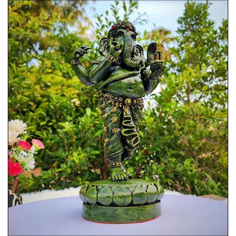 พระพิฆเนศองค์ยืน สำเร็จสมปราถนา สูง 10 5 นิ้ว เทพเจ้าแห่งความสำเร็จในทุกสรรพศาสตร์ แร่เหล็กน้ำ