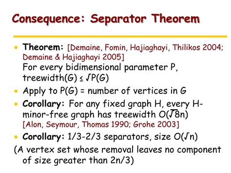 Ppt Bidimensionality And Approximation Algorithms Powerpoint