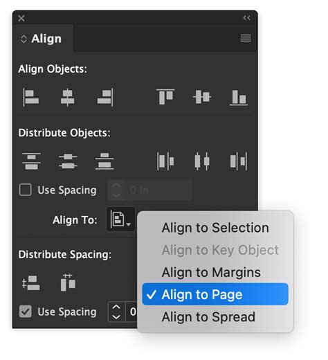 solved how to center two objects vertically to the margin adobe