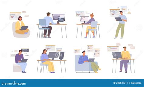 people it programmers technology professional corporate characters