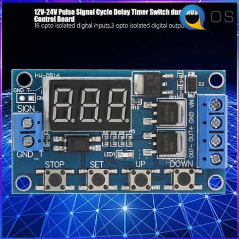 ราคาถก12 V 24 V สญญาณชพจรรอบสวตชหนวงเวลาตวตงเวลา Cycle Delay Timer Switch MOS ค