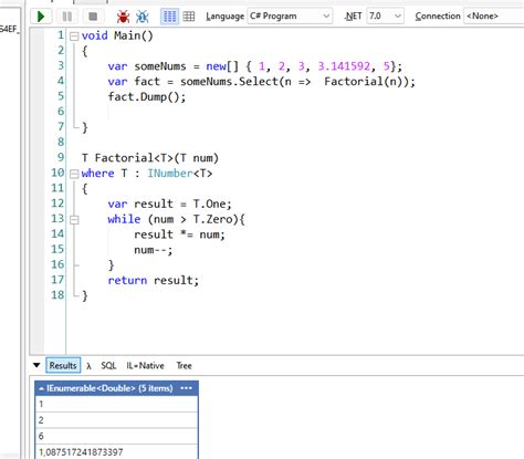 Coding Grounds Generic Math Factorial Method