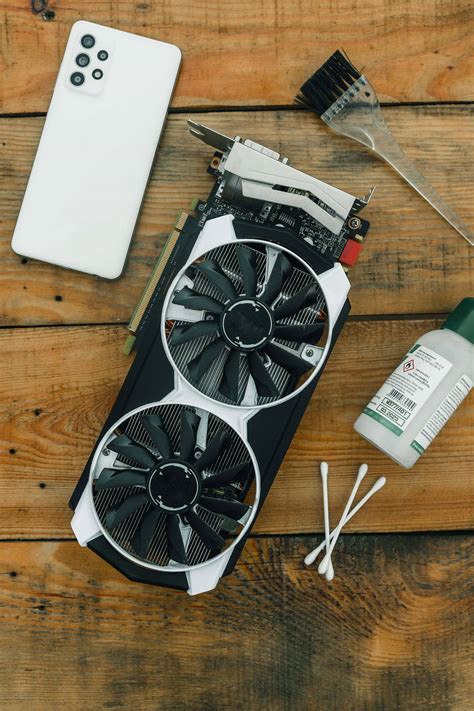 Free Picture Graphic Card Electric Fan Repair Computer Component Cooler Cleaning Brush Device