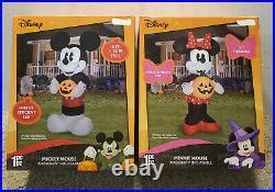 Halloween 5 Ft Retro Disney Mickey Mouse And Minnie Airblown
