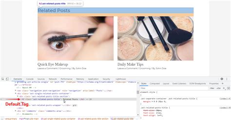 How To Change The Heading Tag For The Related Posts Title