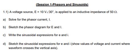 Solved 1 1 A Voltage Source E 10 V30 Is Applied To An Chegg Com