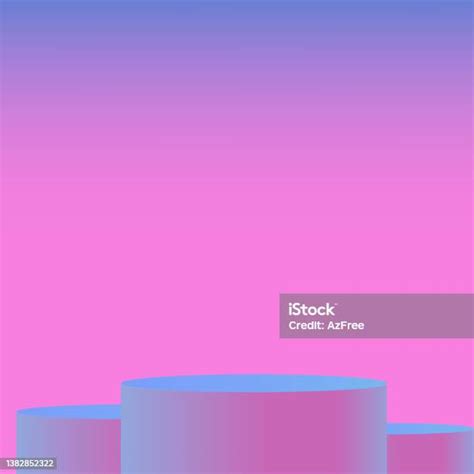 프리젠 테이션을위한 트렌디 한 그라데이션 색상 연단추상 배경 벡터 3차원 형태에 대한 스톡 벡터 아트 및 기타 이미지 3차원 형태 강단 개념 Istock
