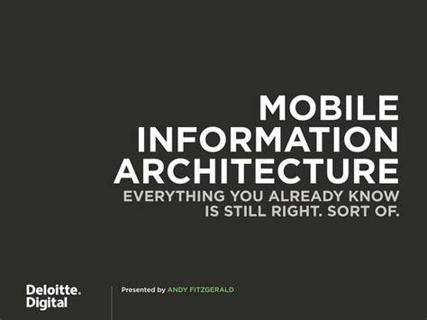 Mobile Information Architecture Pdf