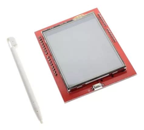 arduino shield display lcd tft 2 4 touch microsd com caneta