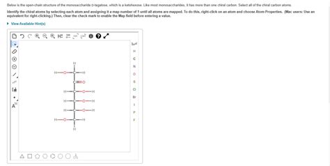 Solved Below Is The Open Chain Structure Of The