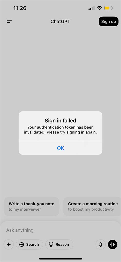 Authentication Token Has Been Invalidated Bugs Openai Developer