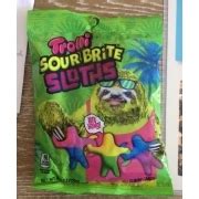 Trolli Sour Brite Sloths Gummy Candy Calories Nutrition Analysis