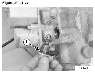 BOBCAT S130 HYDRAULIC CONTROL VALVE ACS OR SJC Port Relief Anti Cavitation Valve Removal