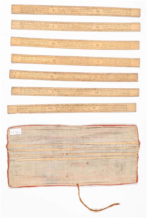Lot Antique Tai Muang Phuan Manuscript Cover With Pages