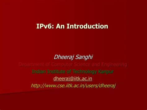 PPT IPv6 An Introduction PowerPoint Presentation Free Download ID 457447