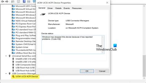 Ucm Ucsi Acpi Device Driver Error In Windows 11 10