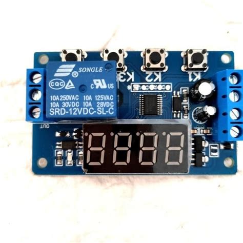 Jual Modul Timer Timmer 4 Digit Digital Seven Segmen Timer 0 01 Timer Relay Skiastore Shopee