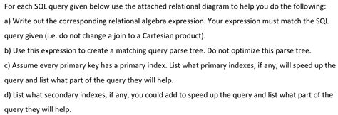 For Each Sql Query Given Below Use The Attached