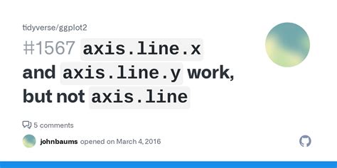 `axis line x` and `axis line y` work but not `axis line` · issue 1567 · tidyverse ggplot2 · github