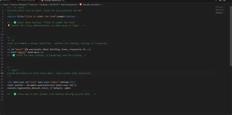 3 Html Global Attributes For Better Code Tahreem Inamdar Posted On The Topic Linkedin