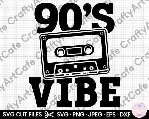 90s Svg 90s Png 90s Cassette Svg For Cricut Shirts Commercial Use Etsy