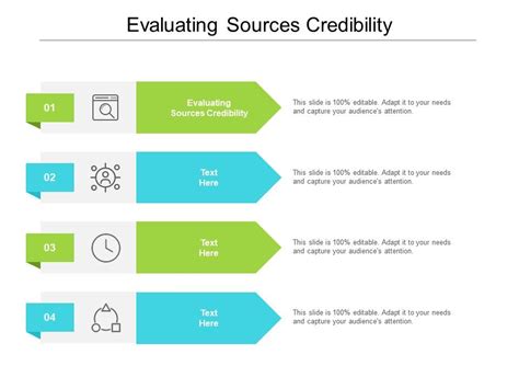 evaluating sources credibility ppt powerpoint presentation show ideas