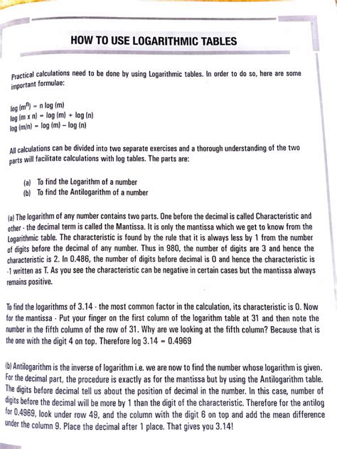 Log Rules Pdf