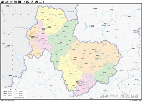 清远市2023年高清行政地图 知乎
