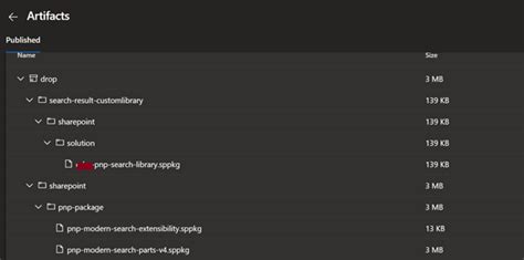 setup pipeline for spfx library pnp search extensibility library
