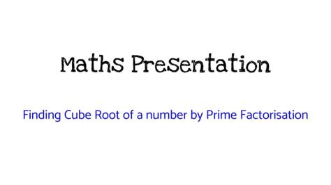 Math 7 Q2 1 Determining Square And Cube Roots Of Perfect Squares And