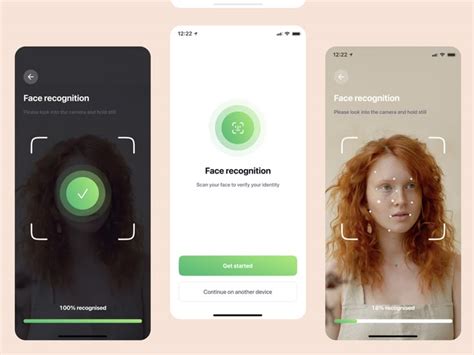 face recognize tool interaction by atuka on dribbble app design