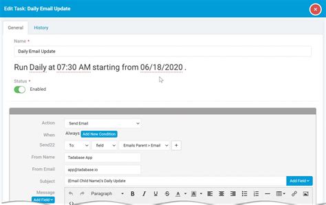 Scheduled Tasks Are Here Tadabase Updates Tadabase Community