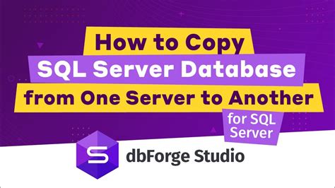 How To Copy A Sql Server Database From One Server To Another Youtube
