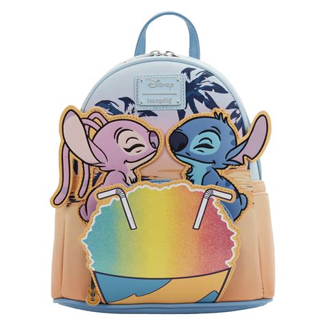 Disney Loungefly Mini Backpack Lilo And Stitch Stitch And Angel Snow