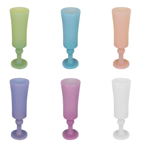 Bulk Personalized Champagne Flutes Red Silicone Wine Glasses