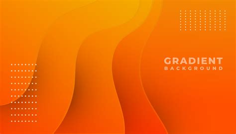 Orange Gradient Waves Background 696866 Vector Art At Vecteezy