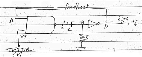 Monostable Multivibrator Using Transistor Op Logic GATE