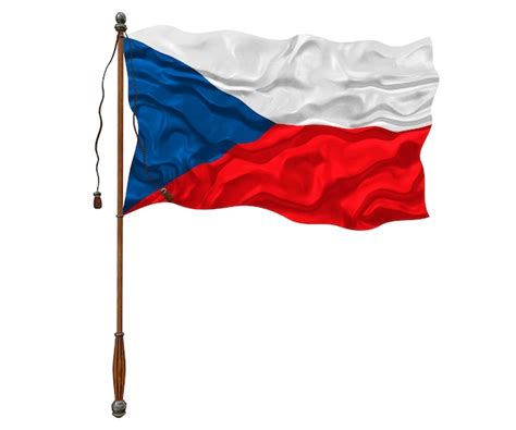 Bandera Nacional República Checa Fondo Con Bandera De República Checa Foto Premium