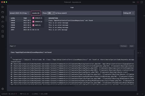 Log Viewer Tinkerwell