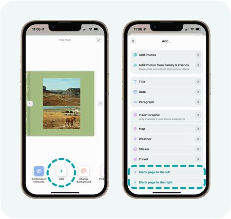 add delete and move pages journi