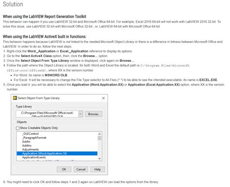 Solved 64 Bit Microsoft Excel With 32 Bit Labview Environment Ni