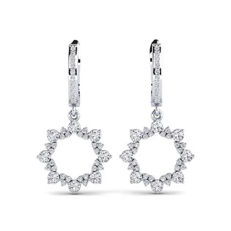 Entdecken Sie Damen Ohrring Limpet Mit 112 Karat Diamant Rund Weißgold