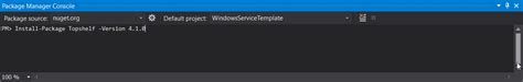 Net Windows Service Template Using Timer Topshelf And Log4net