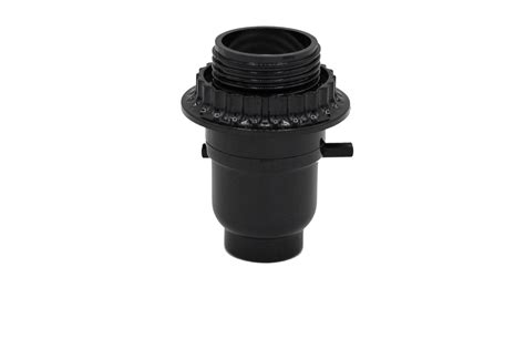 Black Phenolic Push Thru Socket With Uno Ring 1 8 Ip Thread Cap 2 Pack Wholesale Craft Outlet