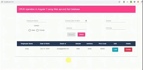 Mithilesh Kumar Singh CRUD Operation In Angular Using Web Api And Sql Database