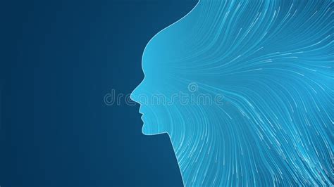 Futuristic Artificial Technology Concept With Flow Of Glowing Lit Neural Connections Forming A